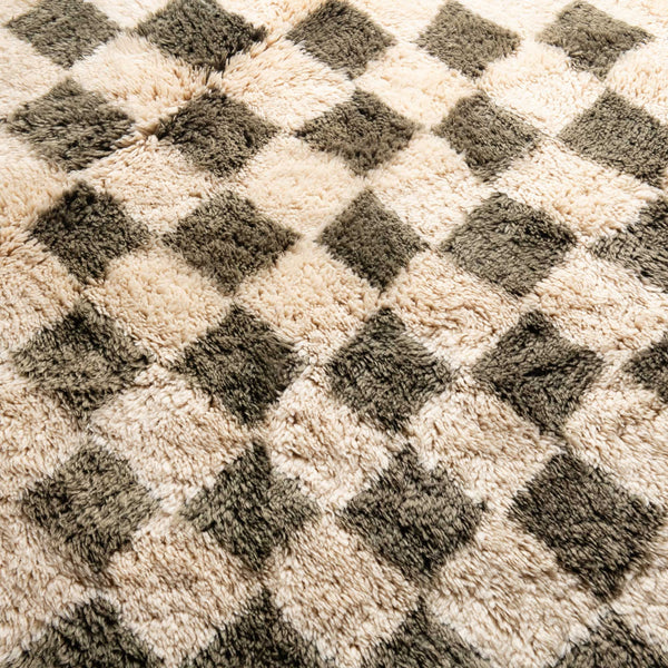 Handmade Moroccan Wool Rug Sage Green – Sage Mosaic - Berbers Market